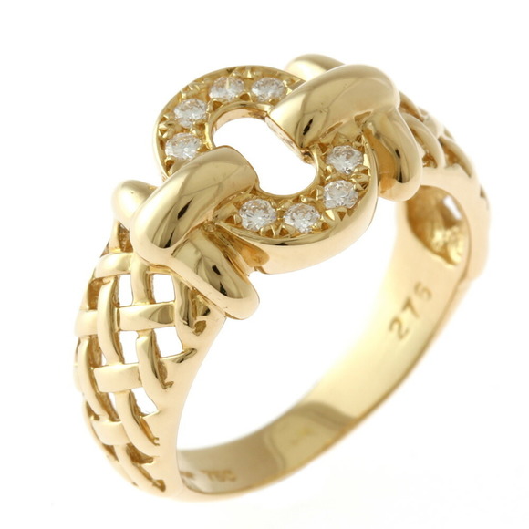 Dior | Jewelry | Christian Dior Ring Size 5 18k Yellow Gold Diamond ...